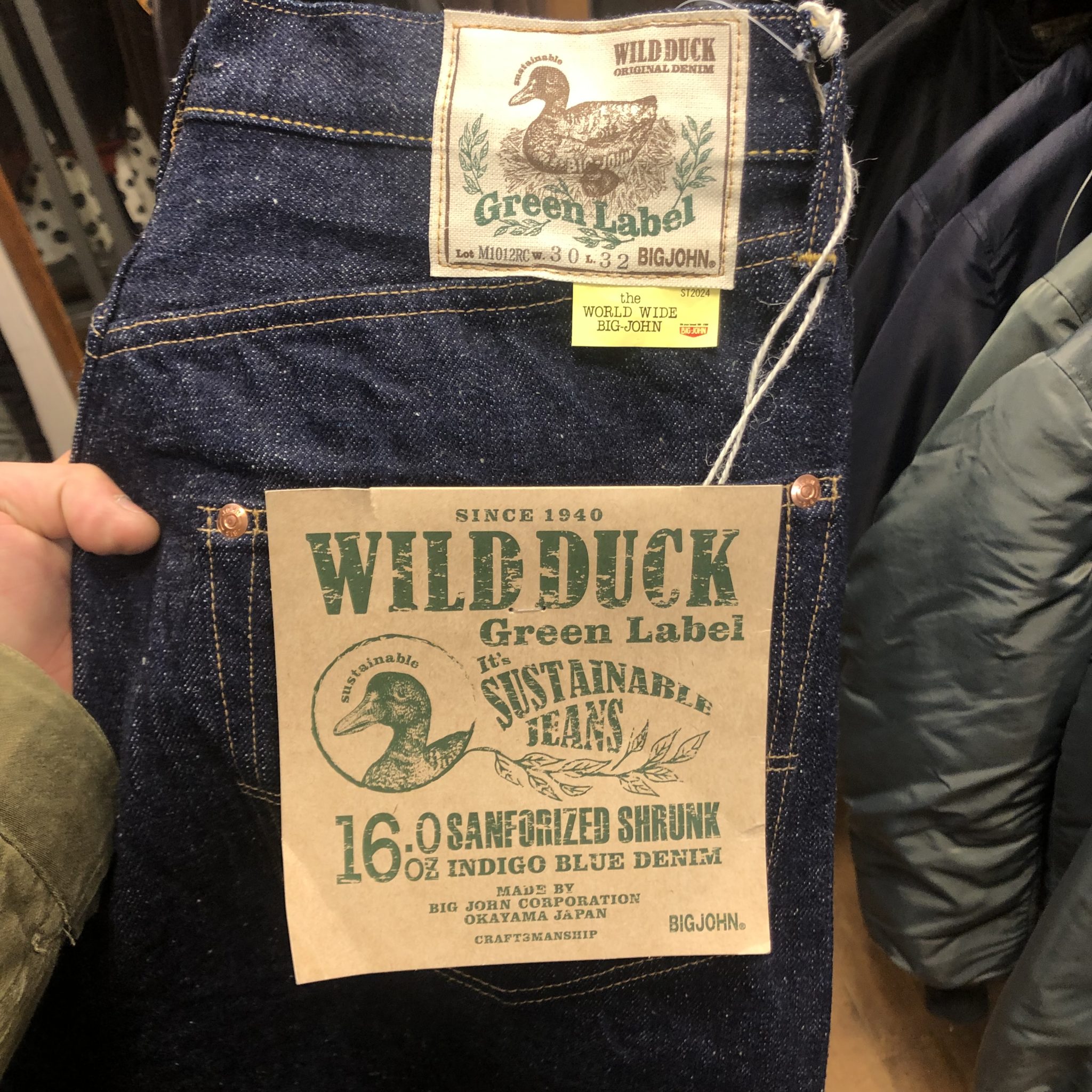 BIG JOHN – GR LABEL WILD DUCK JEANS – | HINOYA Official Site